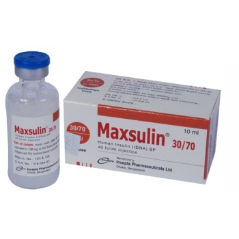 Maxsulin 30/70 (40IU/ml) 10ml Vial 1's Pack